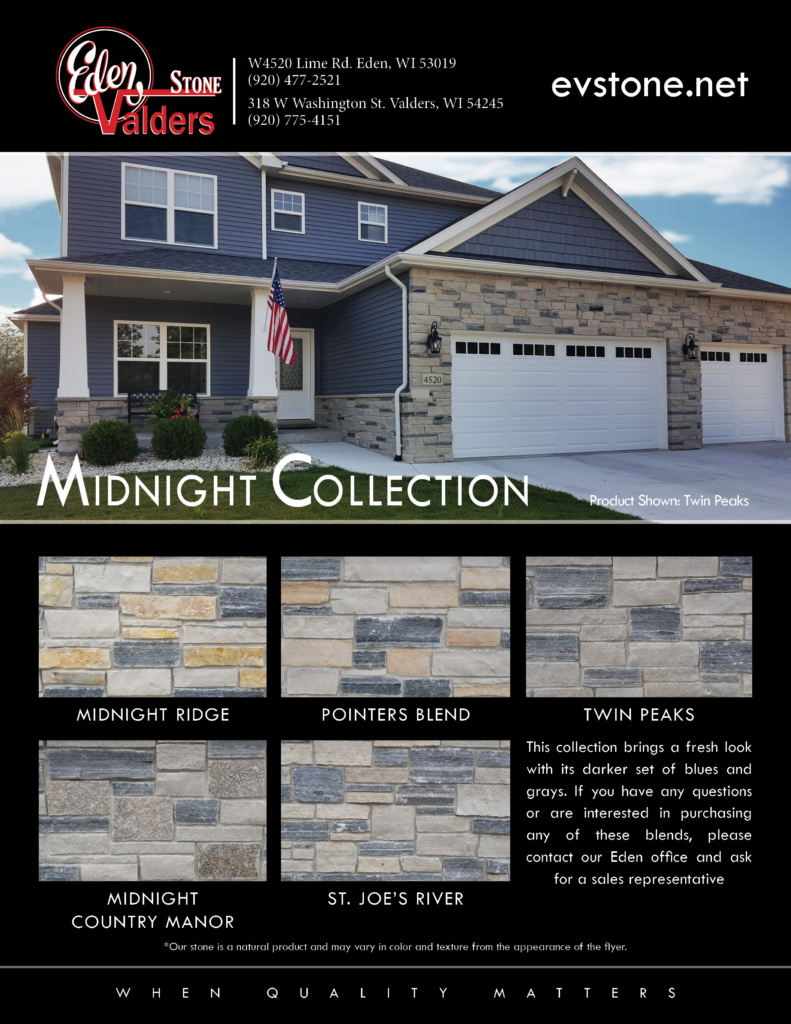 Midnight Collection Flyer - Eden Valders Stone